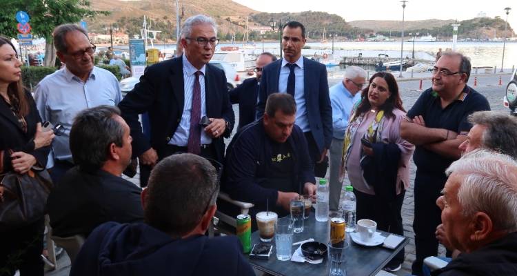 Στη Λήμνο με το κλιμάκιο της Ν.Δ. ο Ιάσων Πιπίνης